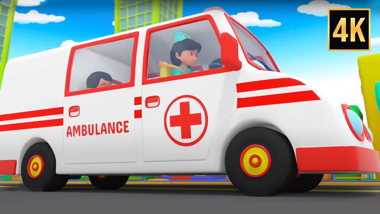 Wheels on the Ambulance + More Vehicle Rhymes & Kids Songs - Fun Kid TV