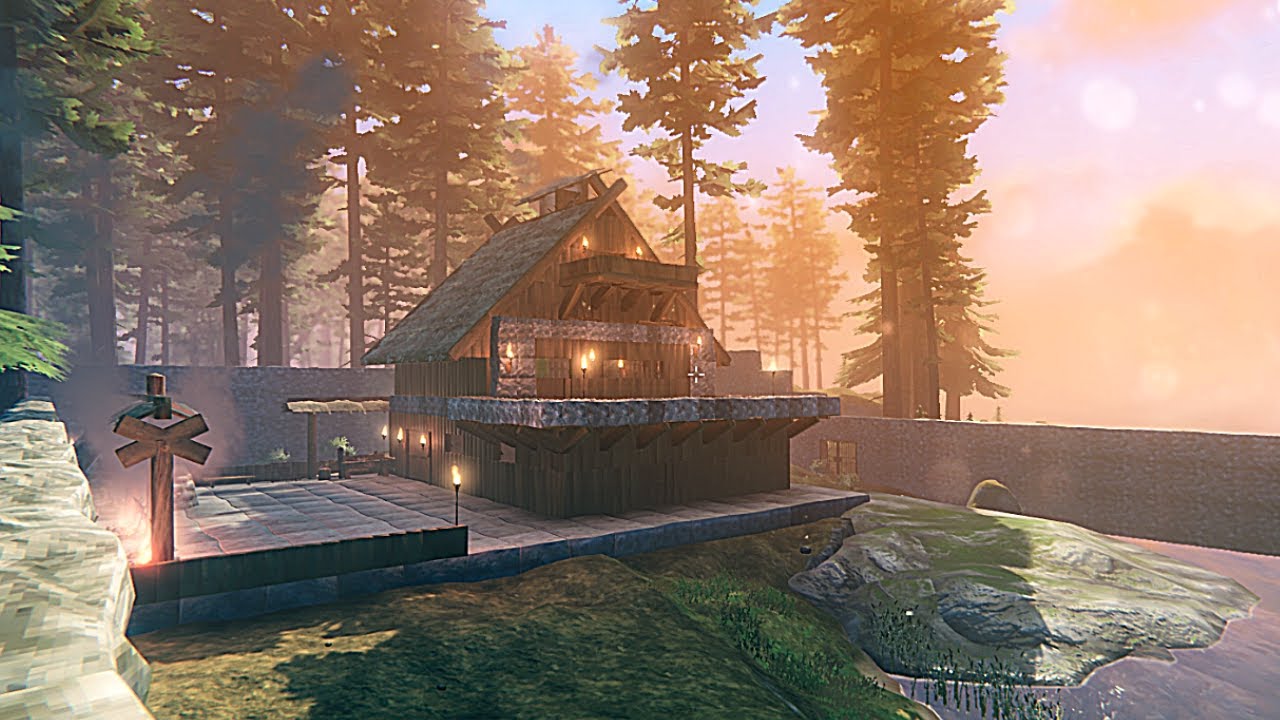 Valheim - Building an Entry-Level Stone and Wood Villa Timelapse - 4K ...