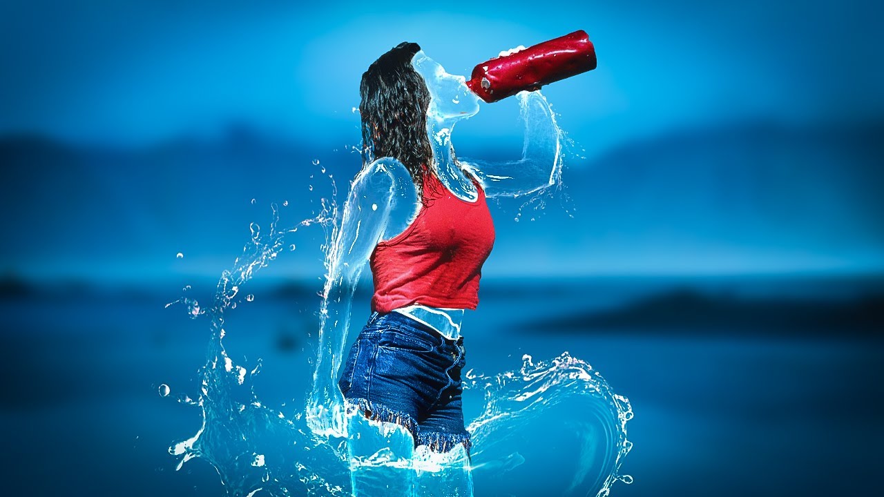 Water Splash Transparent Effect Photoshop - YouTube