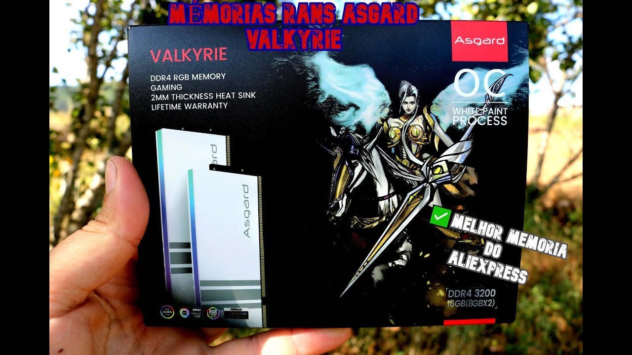 MEMÓRIA RAM ASGARD VALKYRIE V5!!! MELHOR MÉMORIA DO ALIEXPRESS SERÁ??? ANALIZANDO - YouTube