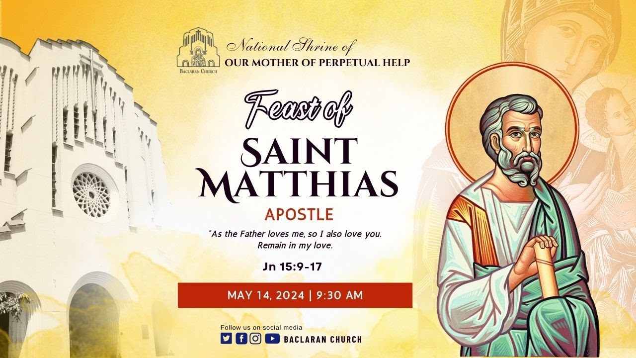 Baclaran Church: Feast of Saint Matthias, Apostle - YouTube