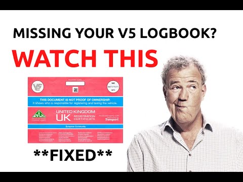 Missing your V5 logbook for car? How to apply / replace / order / duplicate my lost V5 logbook
