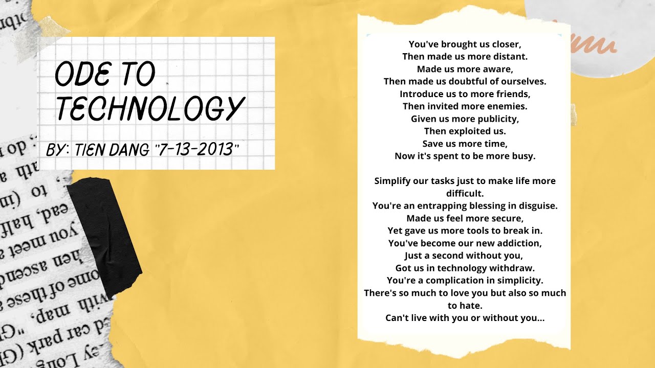 Art as Saving Power (Ode to Technology by Tien Dang) - YouTube