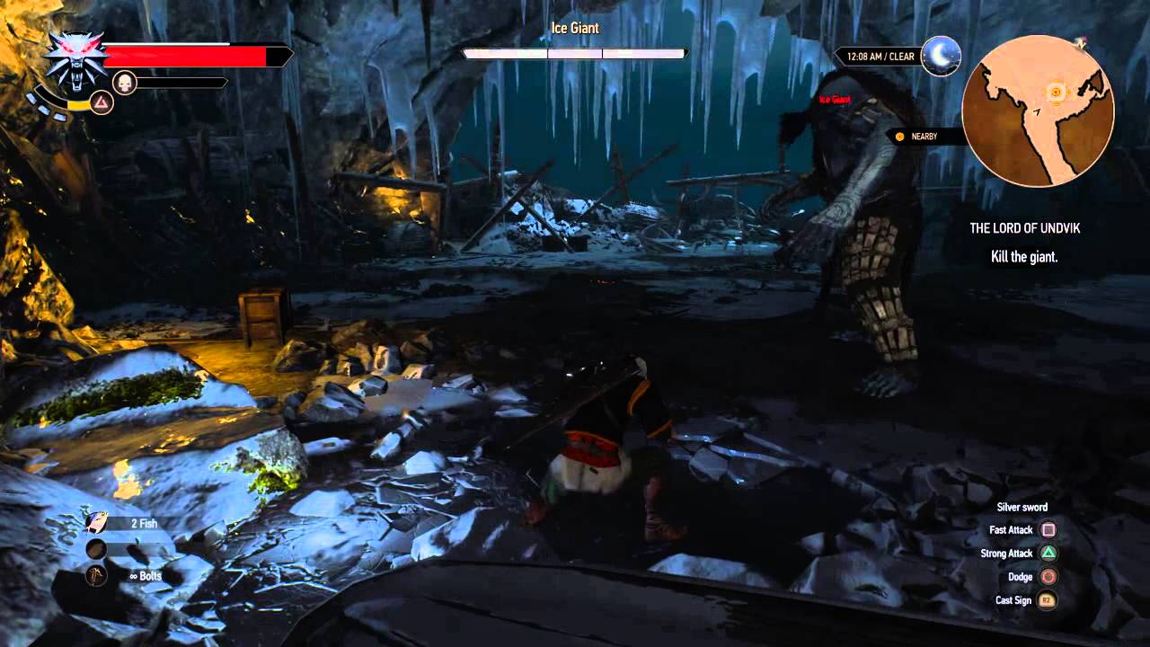 The Witcher 3: Wild Hunt - Ice Giant - YouTube