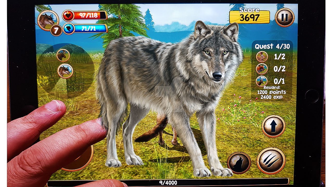 Wild Wolf Sim 3D #LV6 # Wildcraft Wildlife Animal Simulator - Android ...