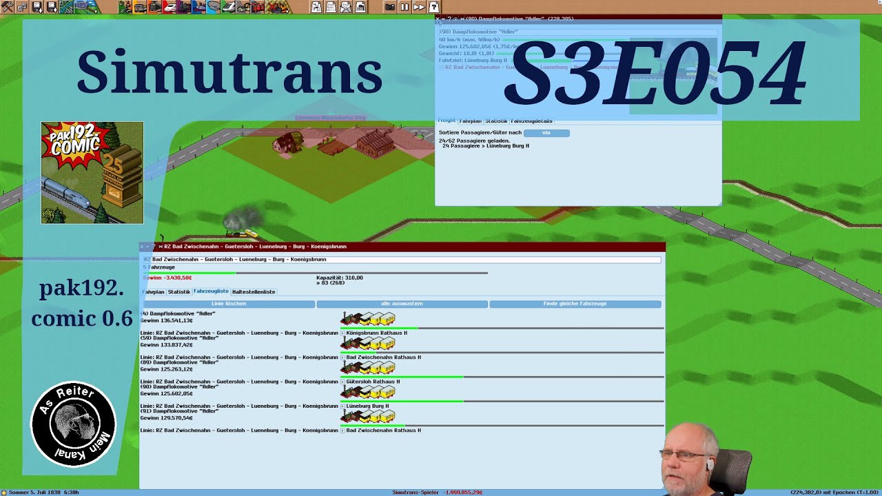 Simutrans pak192 comic v0 6 Deutsch S3E054 - YouTube