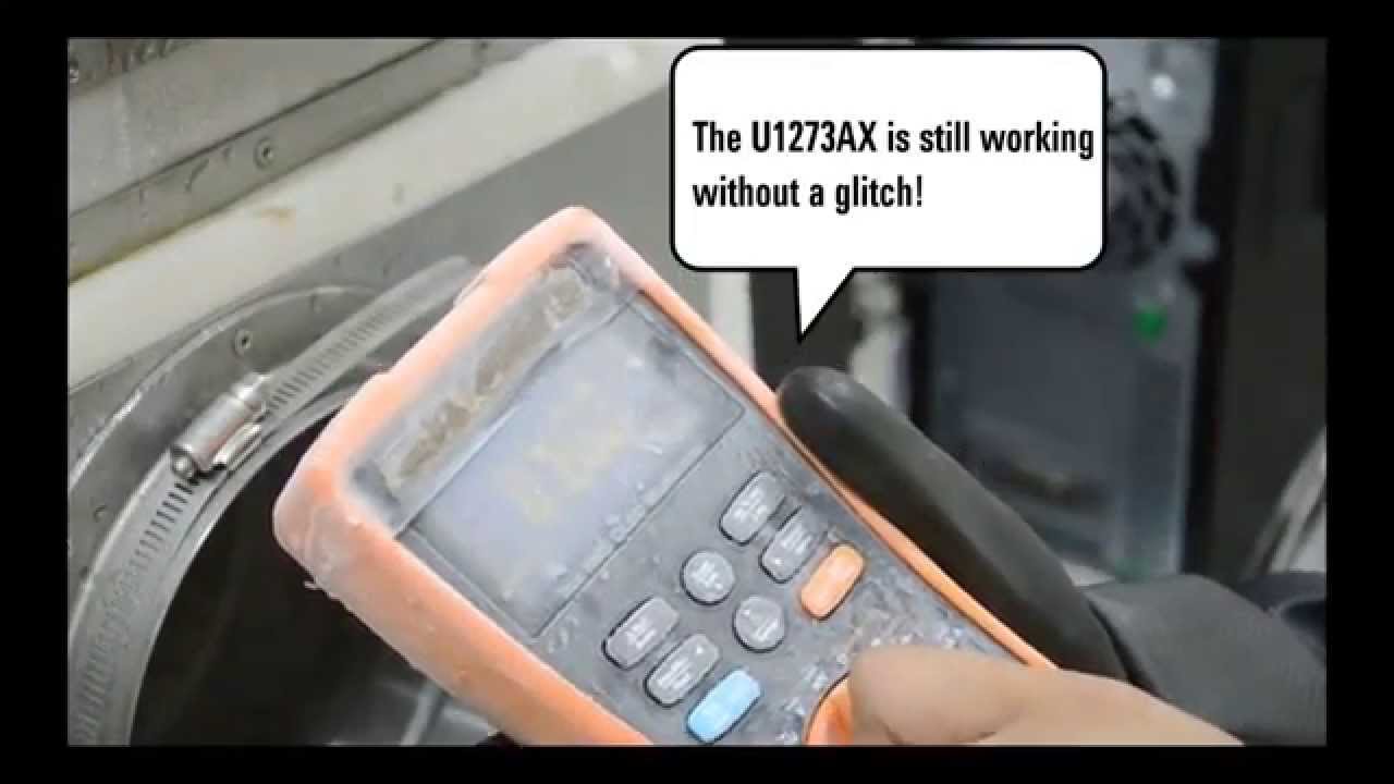 Handheld Digital Multimeter Tested at -40 Degrees C, U1273AX - YouTube
