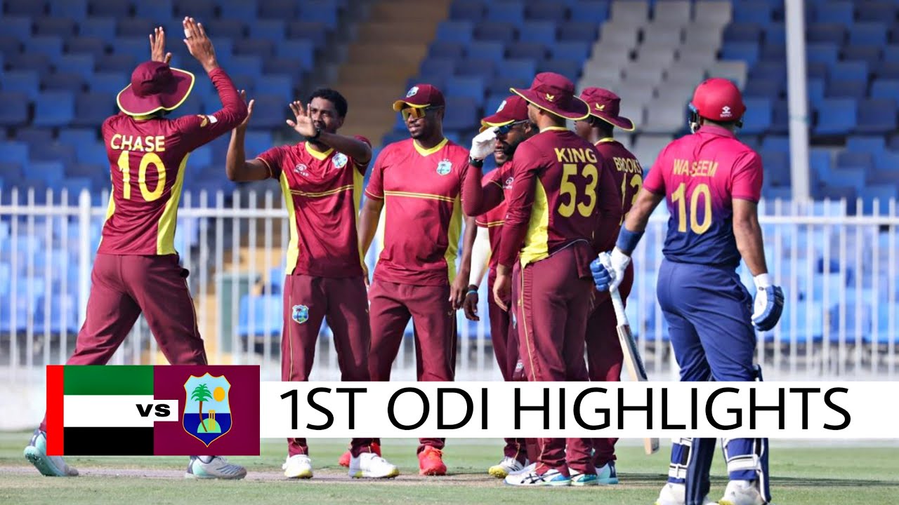 Wi Vs UAE | West Indies Vs UAE 1st Odi Highlights 2023 | Wi Vs UAE 1st ...