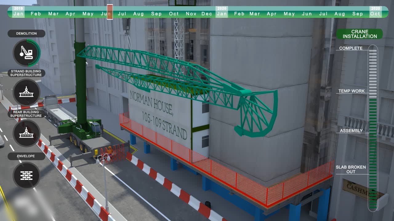 Site logistics: Crane strategy, assembly & lift - YouTube