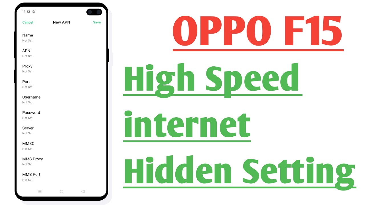 OPPO F15 High Speed internet Setting, internet Speed Setting For OPPO ...