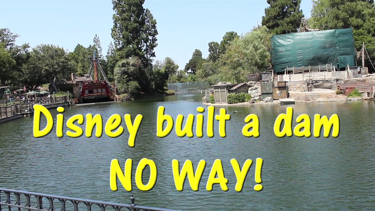 Disneylands Rivers of America Dam - YouTube