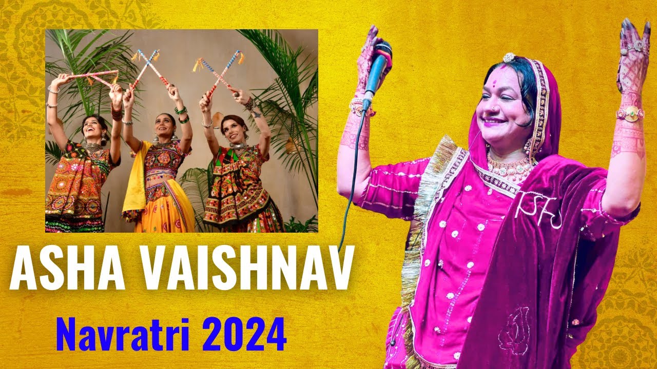 Navratri Day-6 Ahmedabad Garba Asha Vaishnav - YouTube