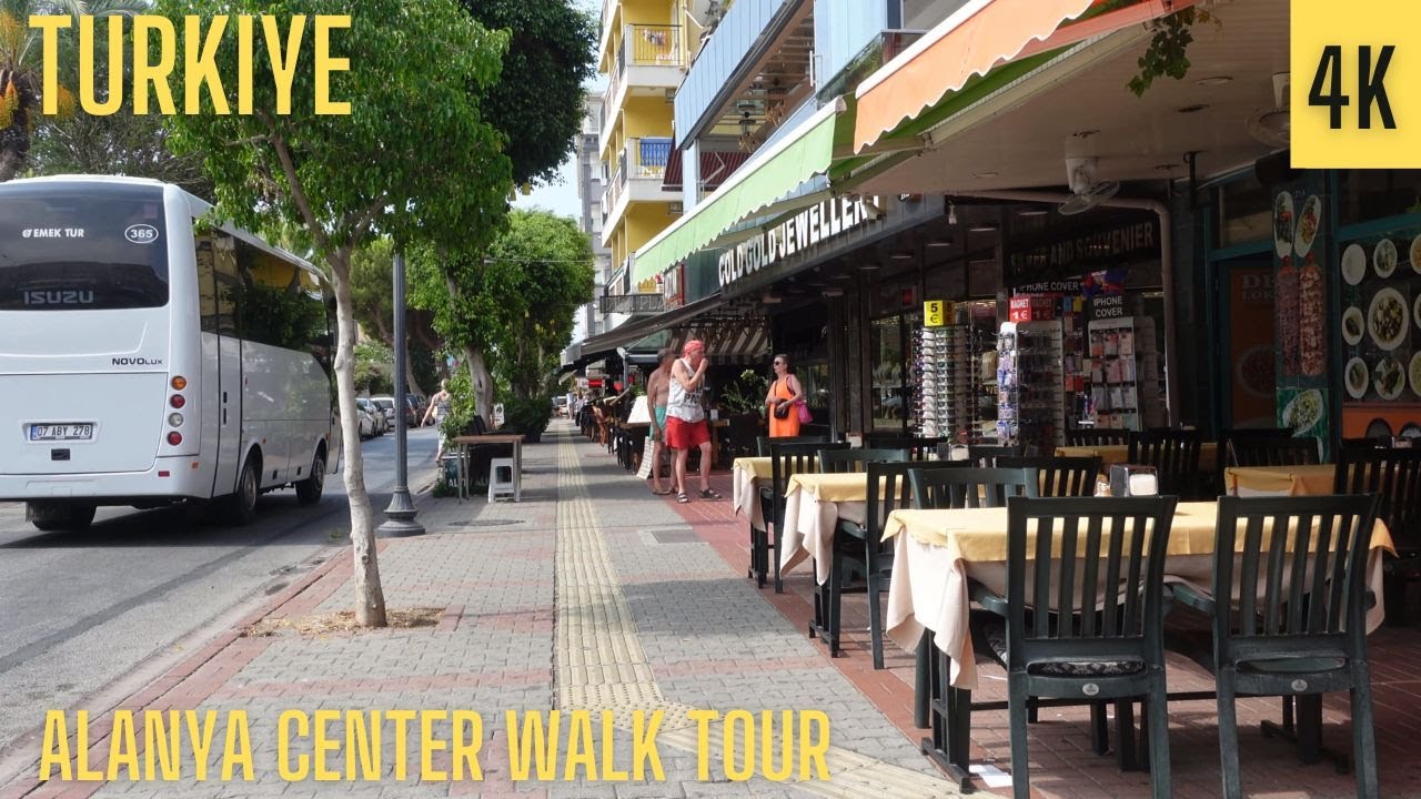 Alanya Center Walk Tour/August 2022 [4K] - YouTube