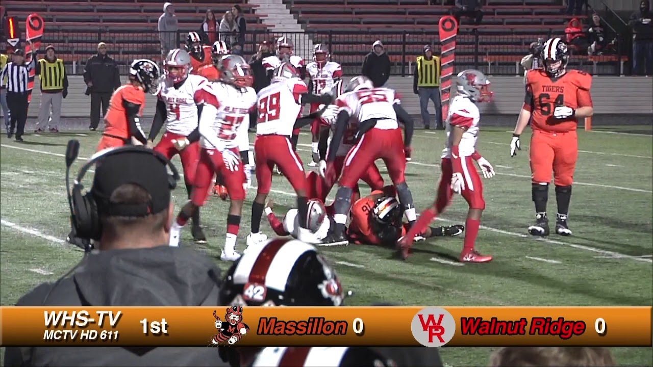 11.2.2018: Massillon Tigers vs. Walnut Ridge Scots - YouTube
