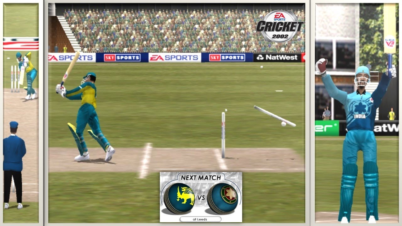 EA Sports Cricket 2002 | World Cup | #02 India vs Sri Lanka - YouTube