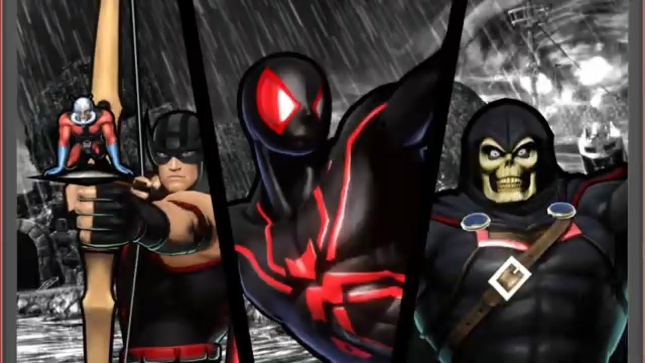 Ultimate Marvel vs Capcom 3: Spider Man, Hawkeye, and Taskmaster arcade ...