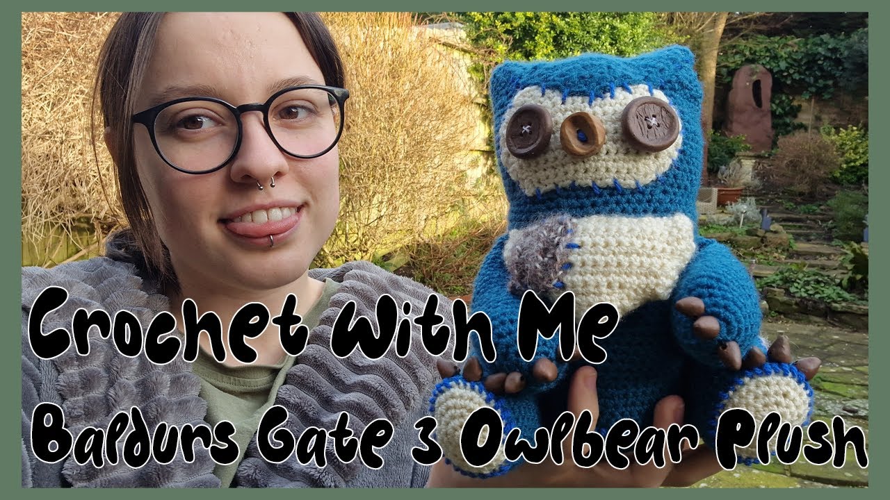 CROCHET WITH ME & PATTERN REVIEW: Baldurs Gate 3 Owlbear Plush, Pattern ...