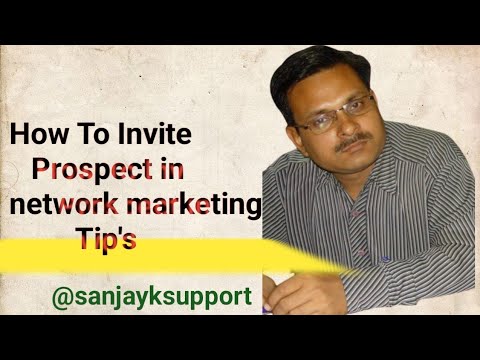 How To Invite Prospect in network marketing Tip's|| - YouTube