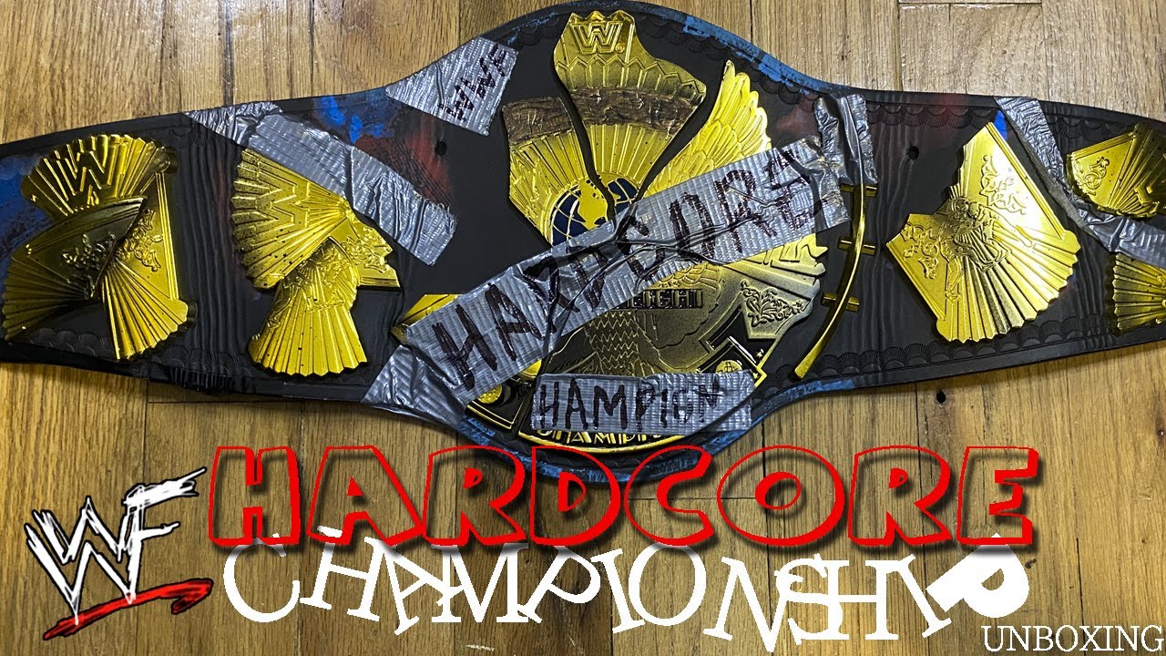 WWE Hardcore Championship Replica Unboxing | WWE SHOP - YouTube