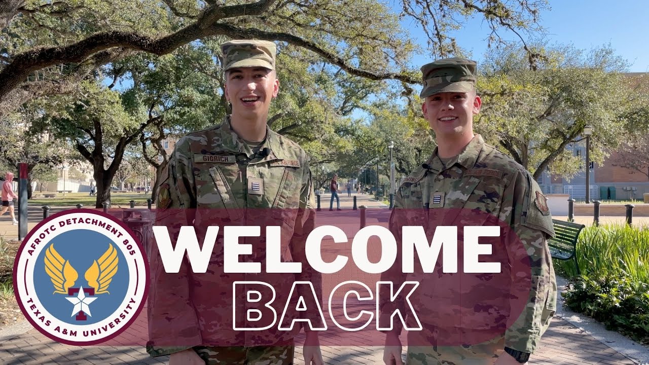 Det 805 Spring '22 Cadet Wing Commanders' Welcome Back Video - YouTube