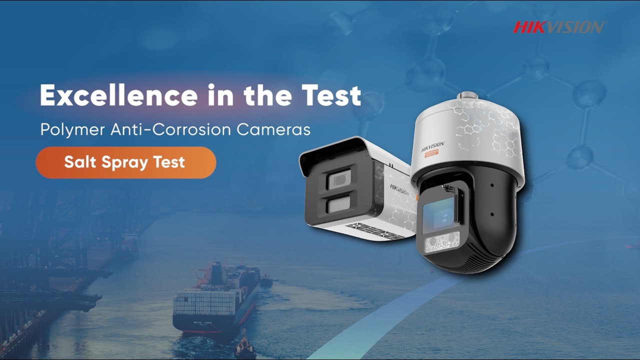 Hikvision Polymer Anti-Corrosion Cameras Salt Spray Test - YouTube