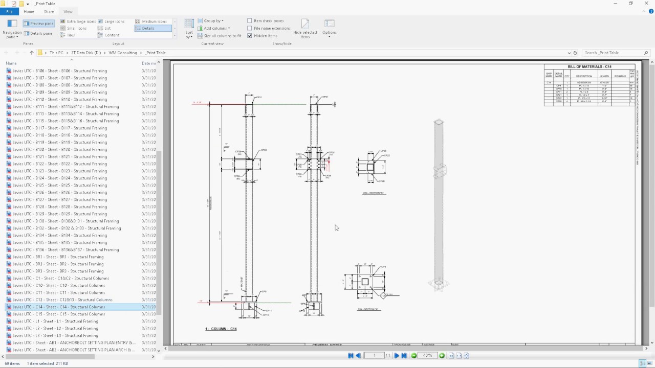 Revit Steel Detailing Batch Plot Project 05 - YouTube