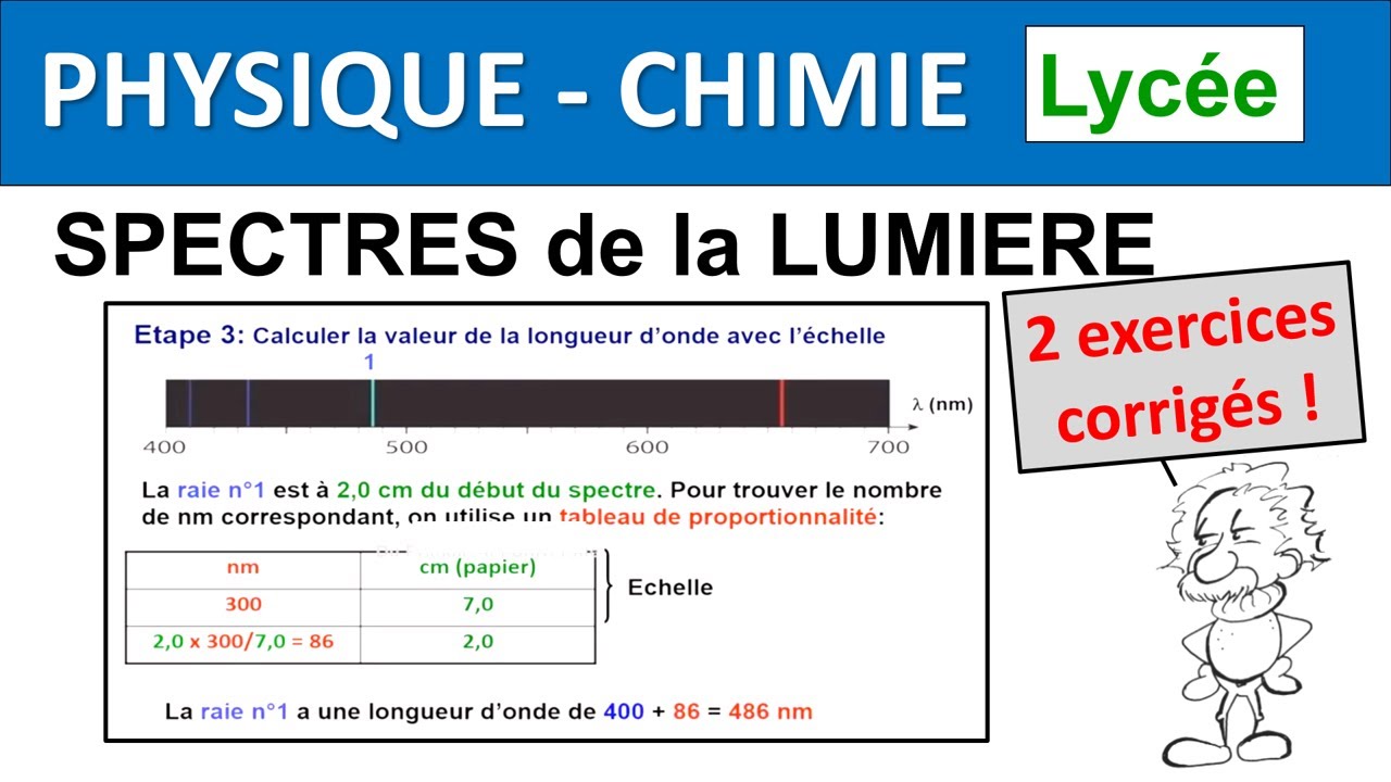 Exercices Sur Les Spectres Lumineux Seconde Avec Corrigés | Chtoby Pomnili