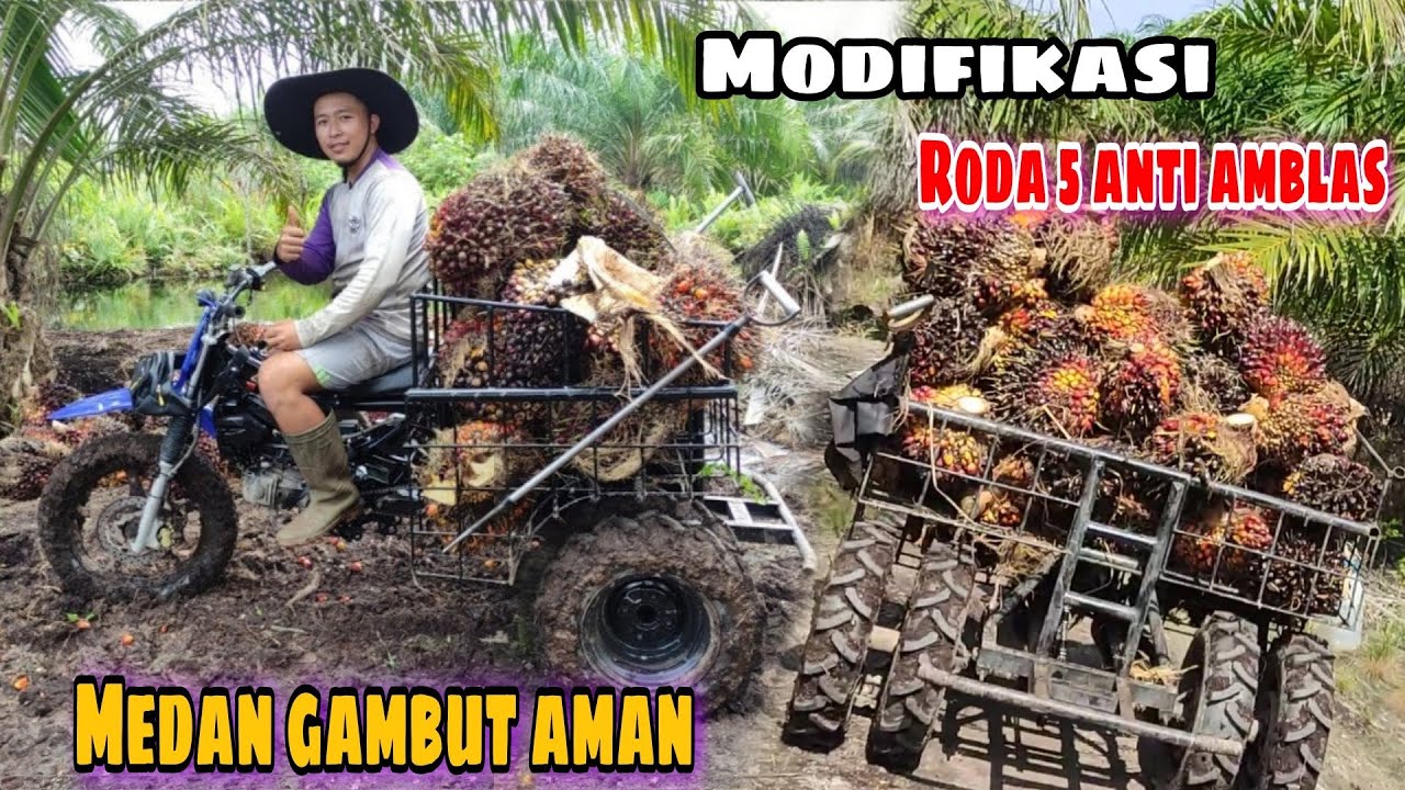 Review Modifikasi Motor Langsir Sawit Muatan 400 Kilogram - YouTube