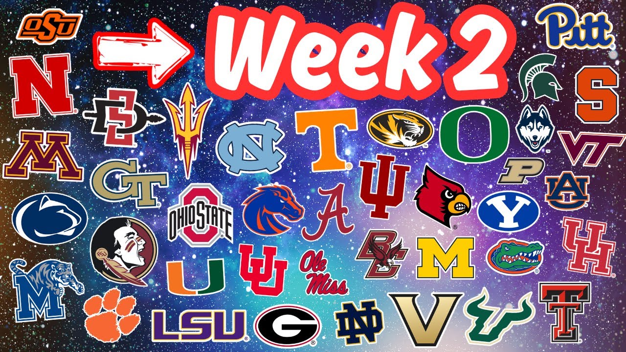 EVERY College Football game for Week 2 - YouTube