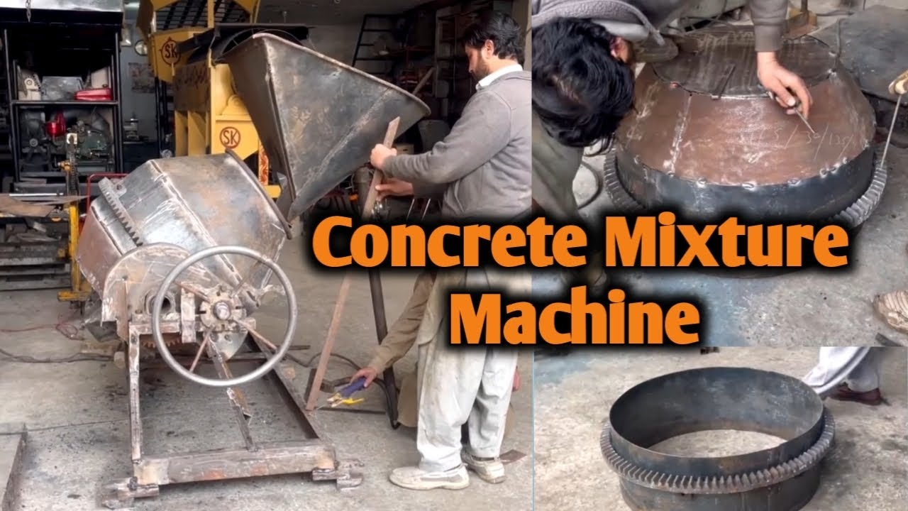How to Process Manufacturing of Concrete Mixture Machine - YouTube