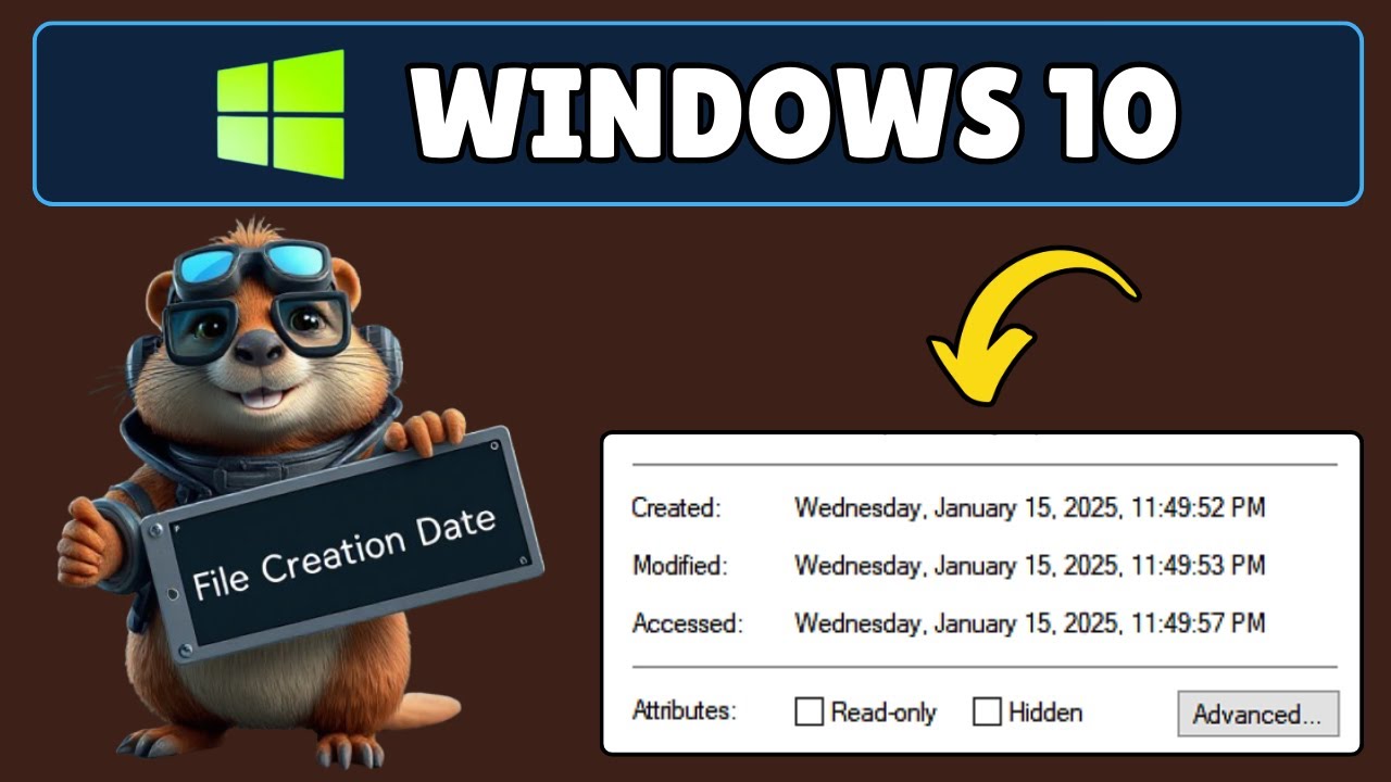 How to Check File Creation Date on Windows 10 - YouTube