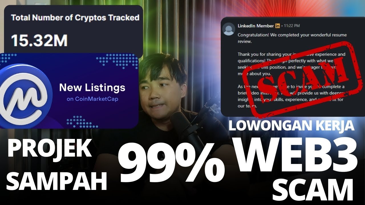 15 JUTA PROJEK KRIPTO 99% SAMPAH & HATI2 LOWONGAN KERJA WEB3 SCAM ...