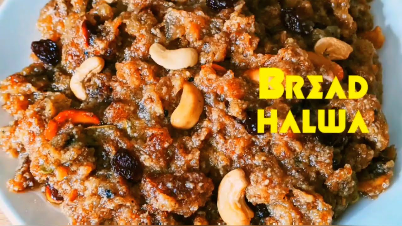 ##Breadhalwa || How To Make Quick And Easy Bread Halwa ||Wedding Style ...
