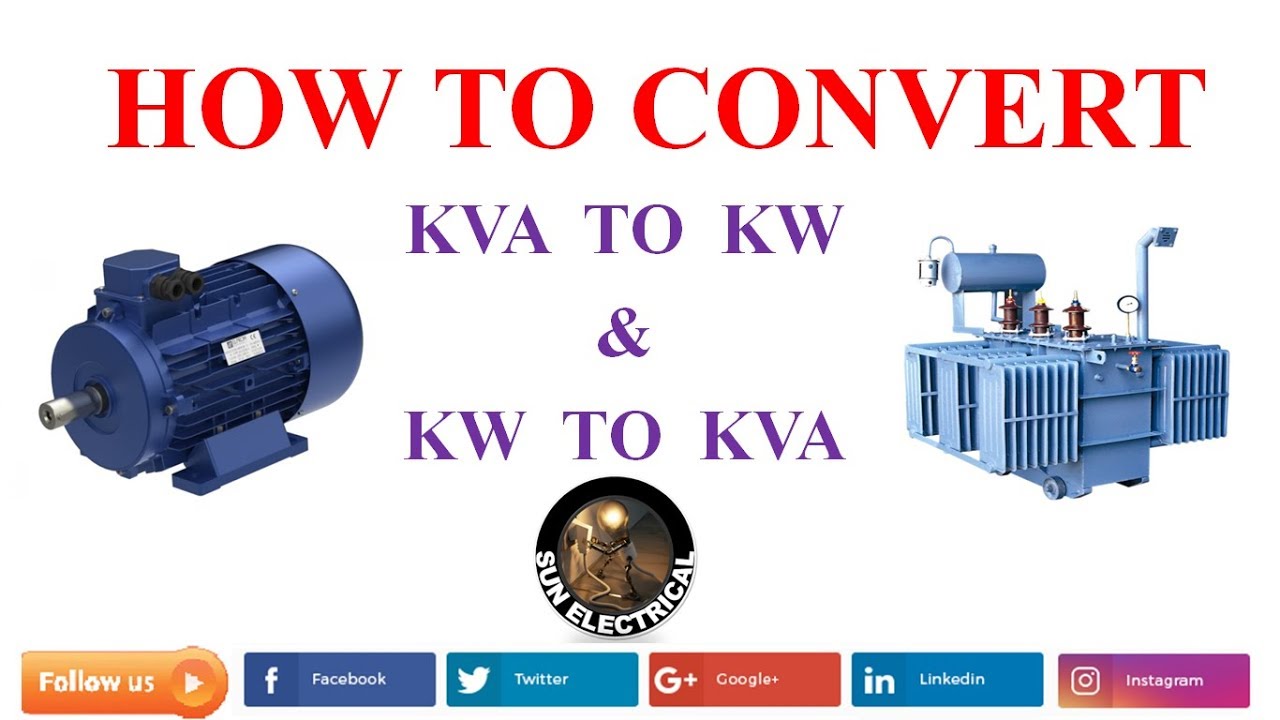 (ಹೇಗೆ)HOW TO CONVERT KVA TO KW? |HOW TO CONVERT KW TO KVA?|Explained in ...