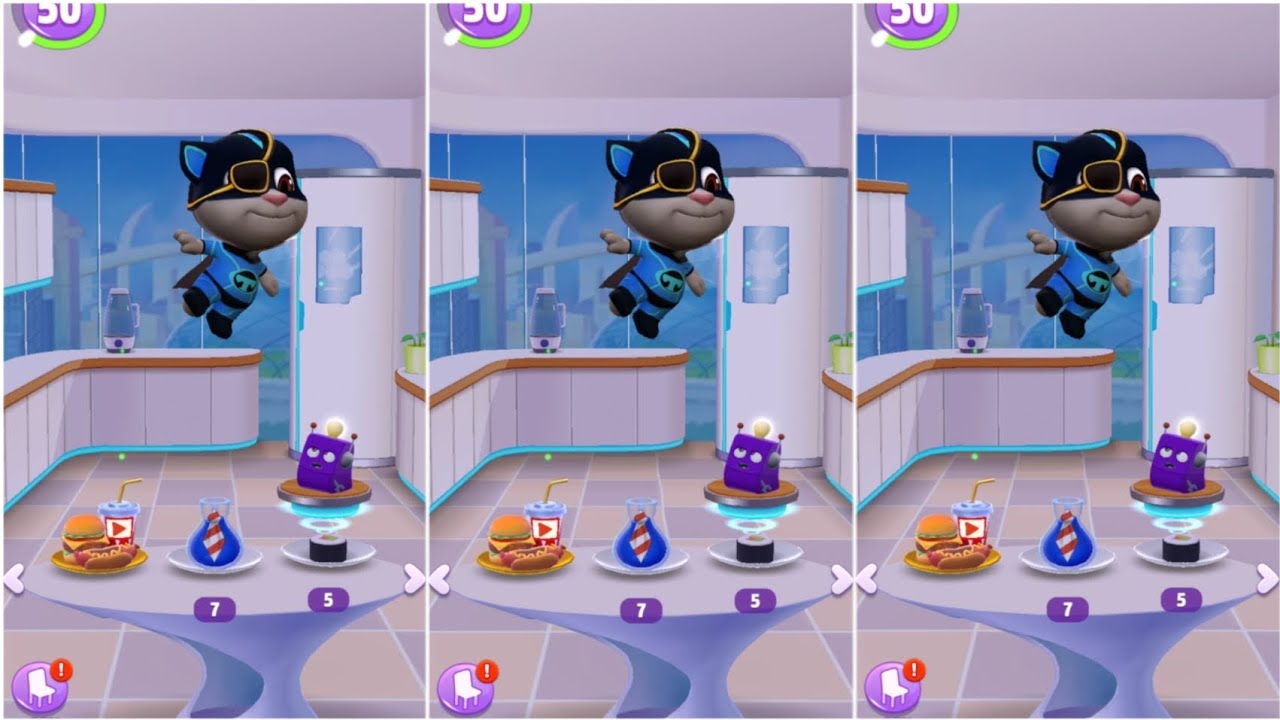 Talking Tom 2 Cat | Eating Food 🍇🍉 - YouTube