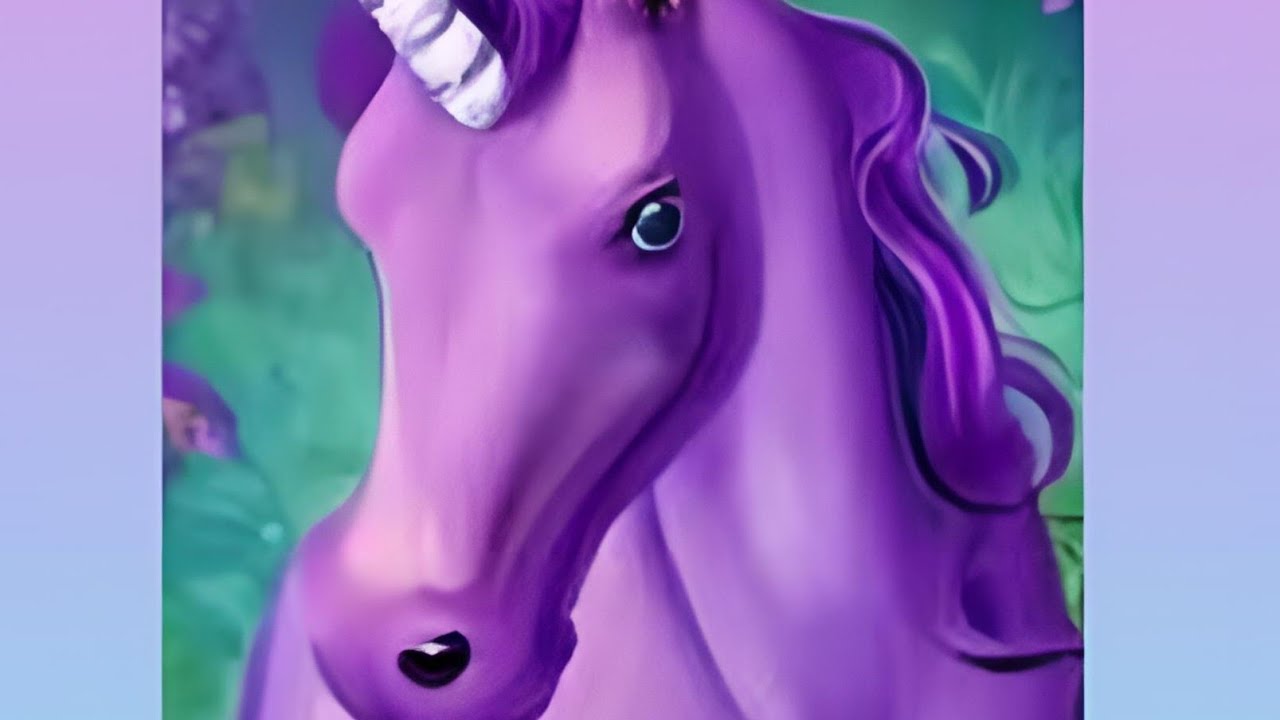 Let's color a Purple Unicorn 🦄 - YouTube