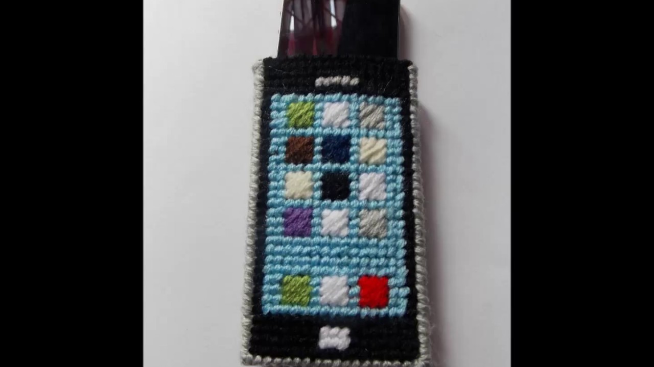 How to make plastic canvas iPhone case - YouTube