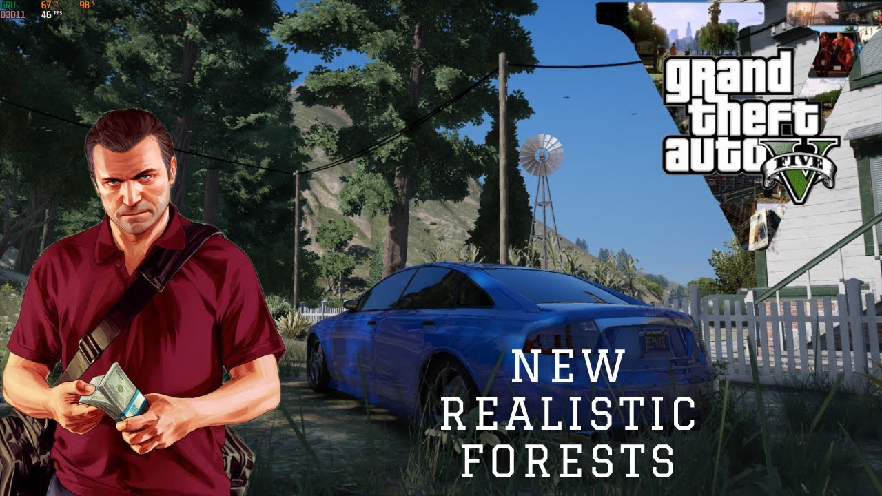GTA 5 Realistic Vegetations mode |Forests of San Andreas| - YouTube