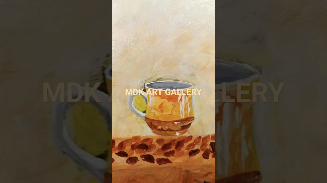 M Danish Khan artist Lucknow🎨 coffee☕ artwork acrylic on mdf painting💯# ...