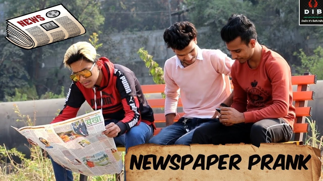 Newspaper Prank Gone Wrong | Prank In India | 2020 | D.I.B - YouTube