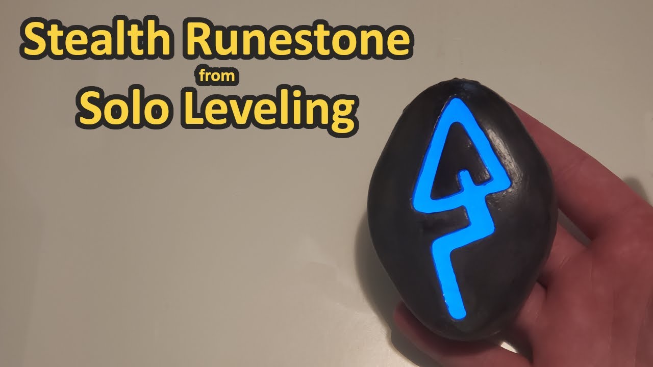 Stealth Runestone from Solo Leveling (and it lights up!) - YouTube