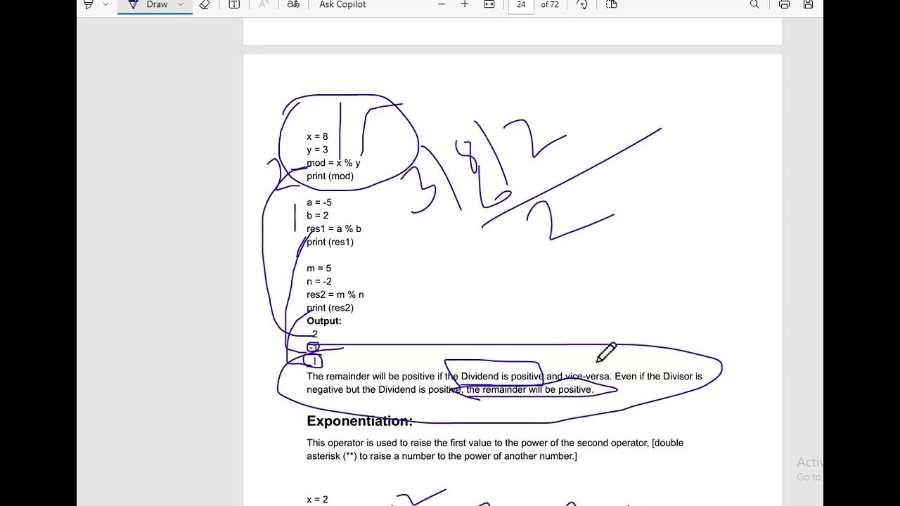 Python 07: Arithmetic Operators || Python Bangla Tutorial for beginner || Modulo || Floor ...