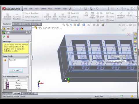 CAD Tutorial: Splitting Molds (PneuNets Bending Actuator) - YouTube