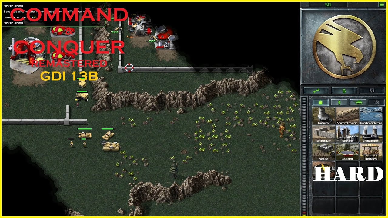 Command & Conquer Remastered | GDI 13B - Ion Cannon Strike (Hard) - YouTube