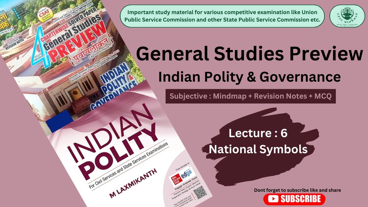 Lecture 6 | National Symbols | Indian Polity | Ghatna Chakra - YouTube