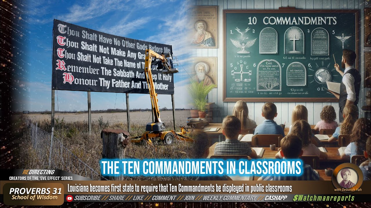 Louisiana becomes first state to require that Ten Commandments be ...