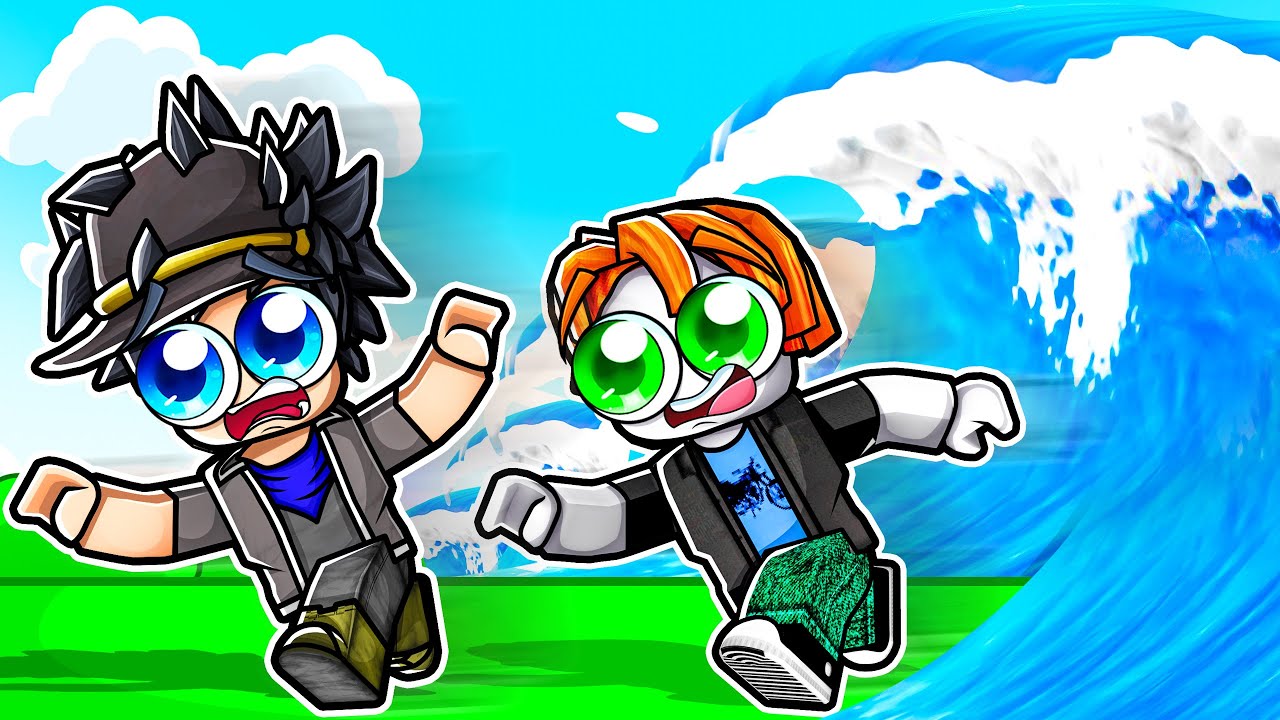 Roblox SURVIVE the GIANT WAVE! - YouTube