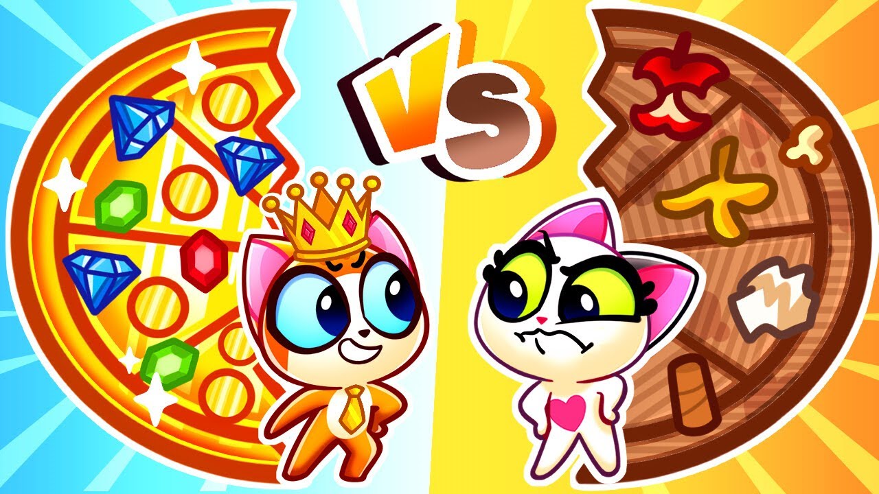 Rich VS Poor Pizza 🍕💎 Kids Cartoons and Nursery Rhymes by Toony Friends ...