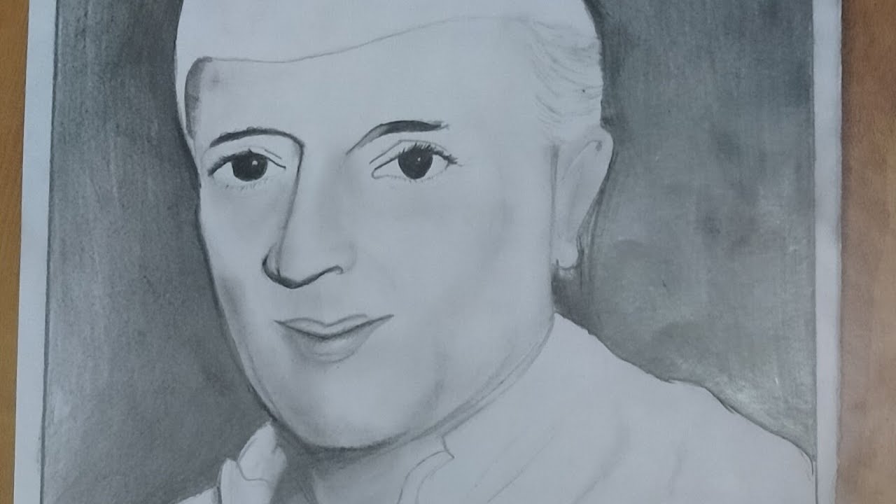 Chachaji pencil drawing #pencildrawing #Jawaharlal Nehru #Kinguzartvlog ...