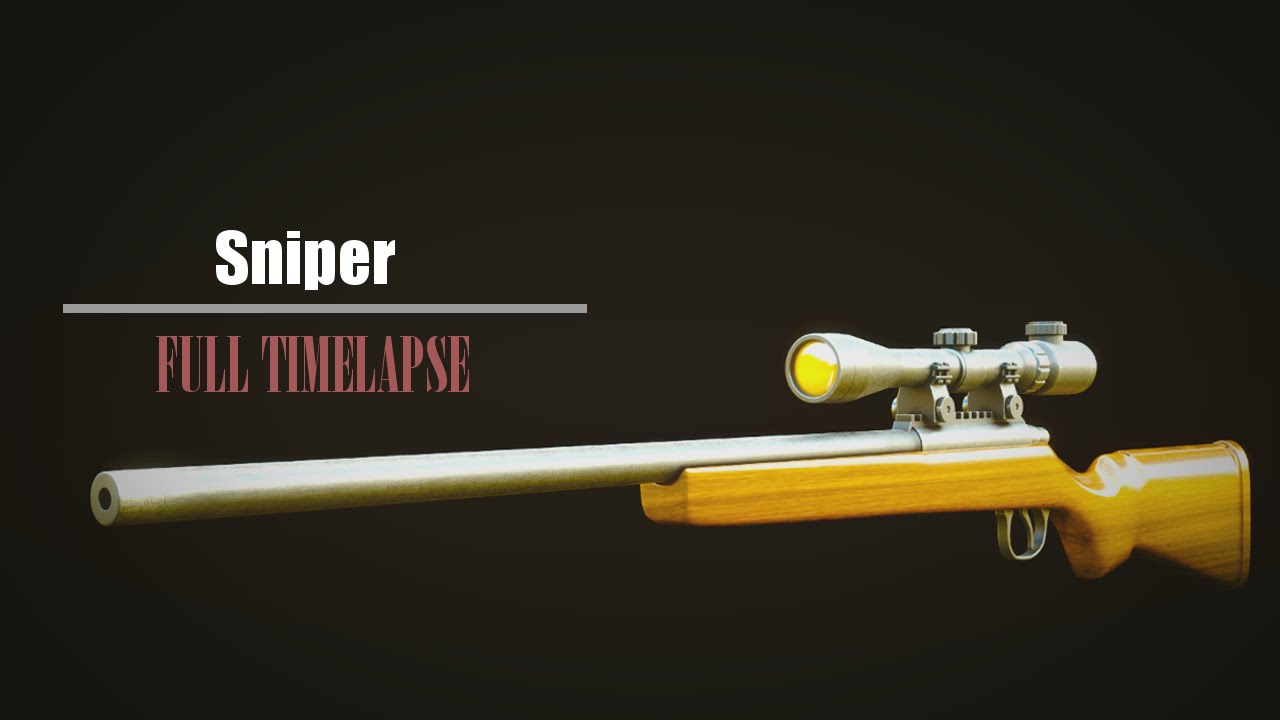 Sniper modelling - [ Full Timelapse in Blender ] - YouTube
